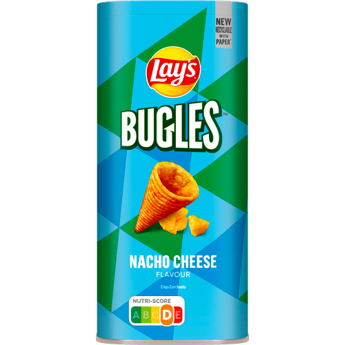 Lay's Bugles nacho cheese - Nu in de aanbieding bij DekaMarkt!